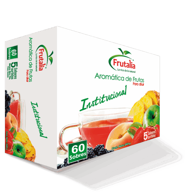 Aromáticas de frutas Tradicional caja x60 sobres surtida - Frutalia